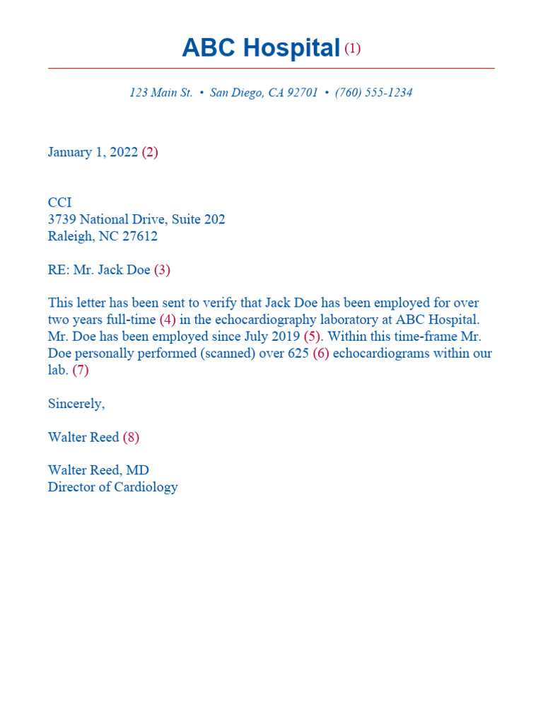 Employment Verification for Jack Doe | PDF