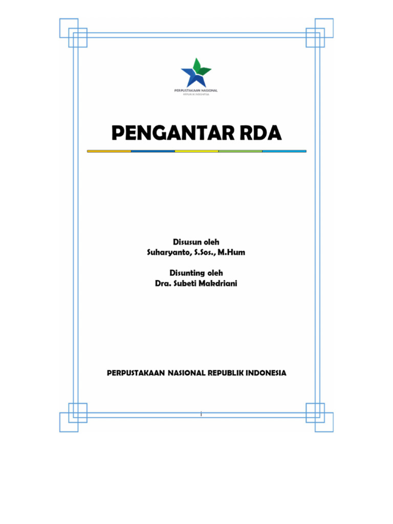 Panduan Pengatalogan RDA Perpustakaan | PDF | Teknologi & Rekayasa