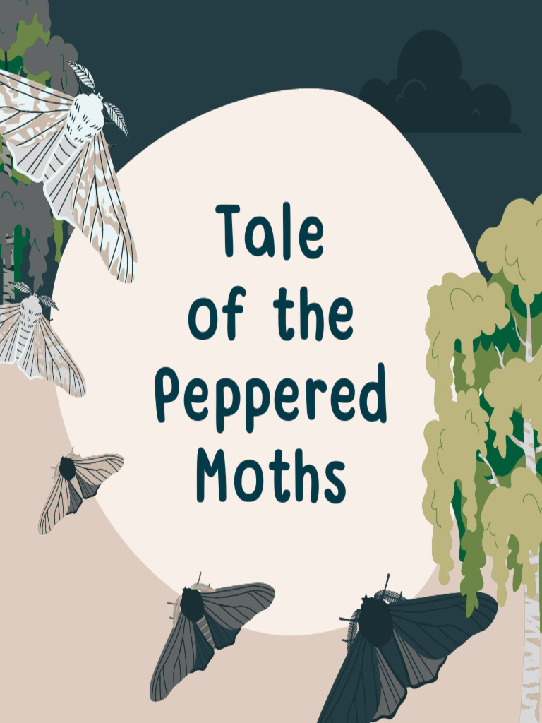 Peppered Moths Evolution Story Book in Hand Drawn Style - 20231009 ...