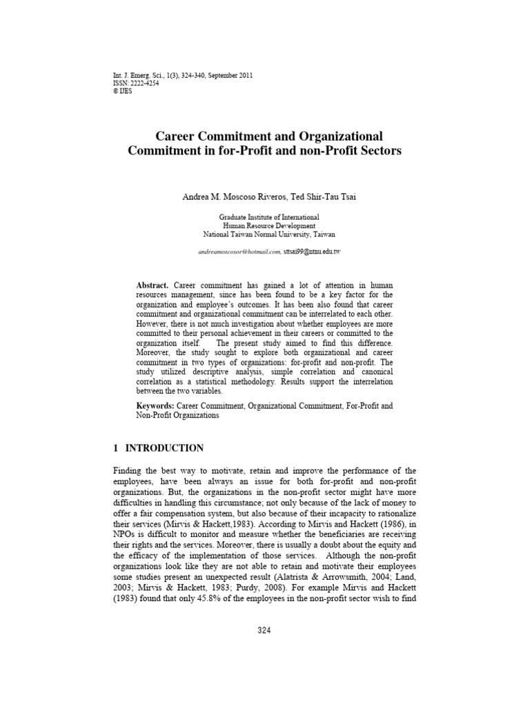 Career Commitment | PDF