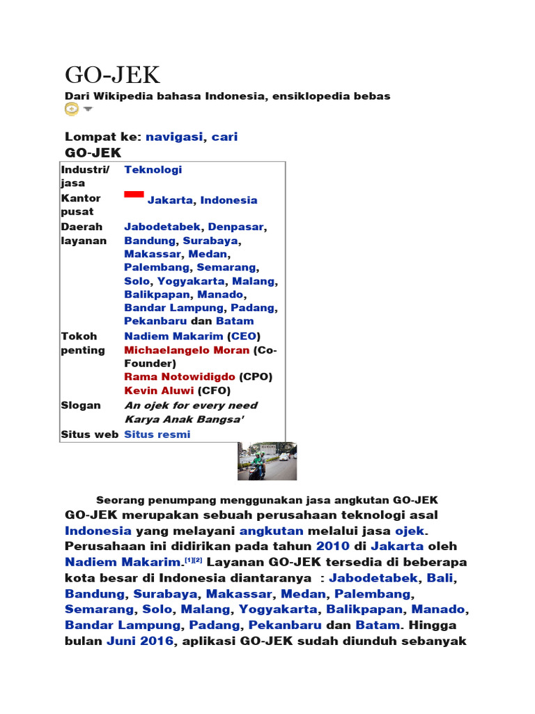 BMK Gojek | PDF | Teknologi & Rekayasa