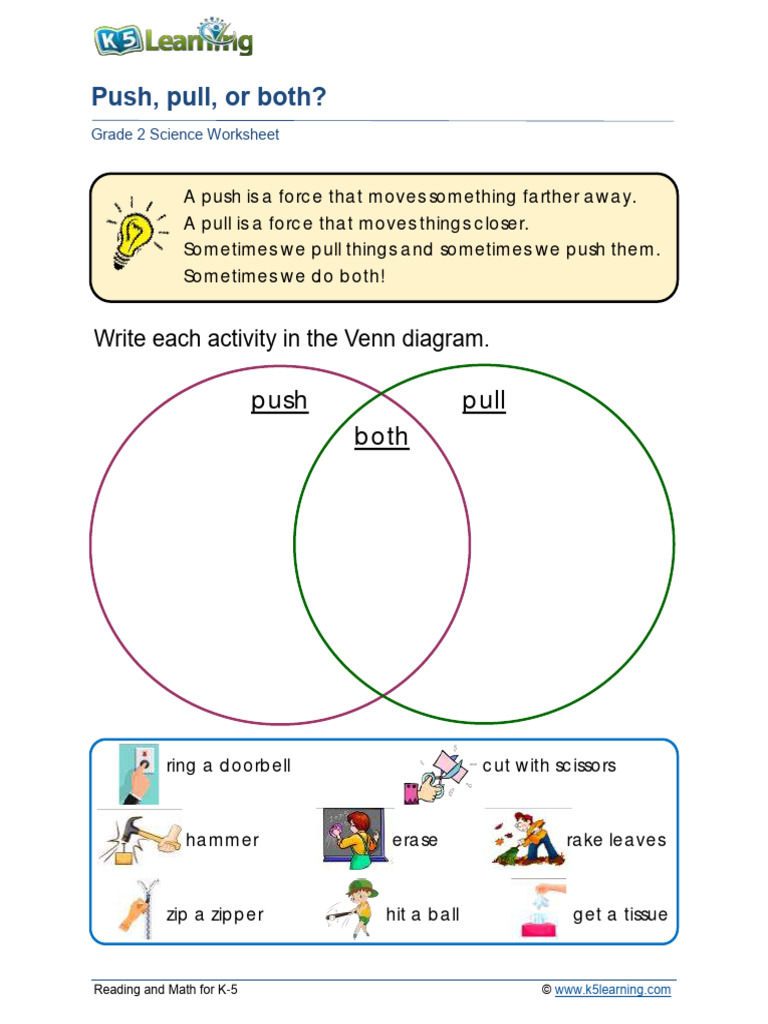 Grade 2 Push Pull Forces B | PDF