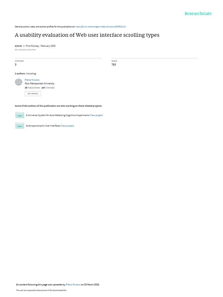 Sharma Murano Paper FinalVersion | PDF | Usability | World Wide Web