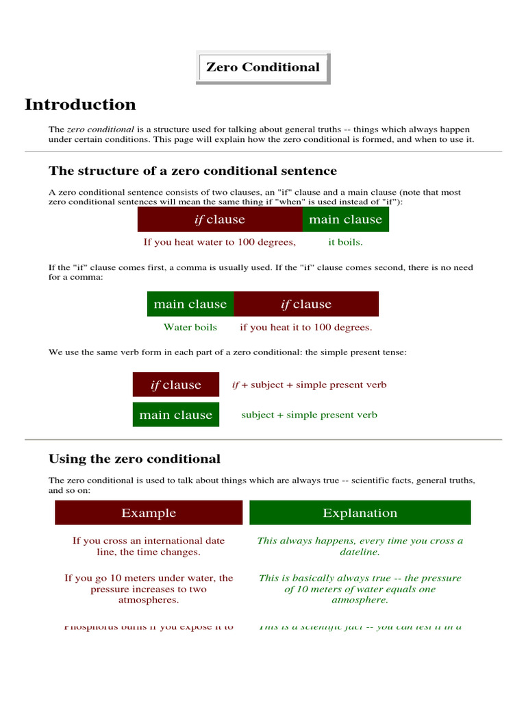 Zero Conditional | PDF
