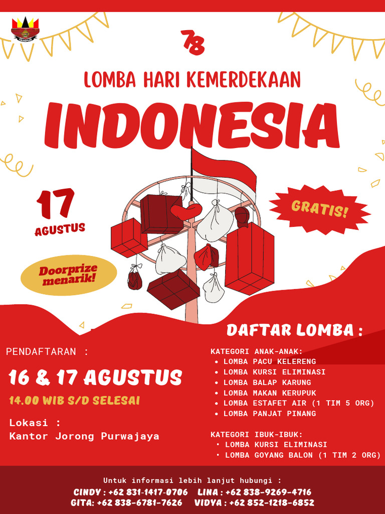Poster Flyer Lomba Hari Kemerdekaan 17 Agustus 2 | PDF