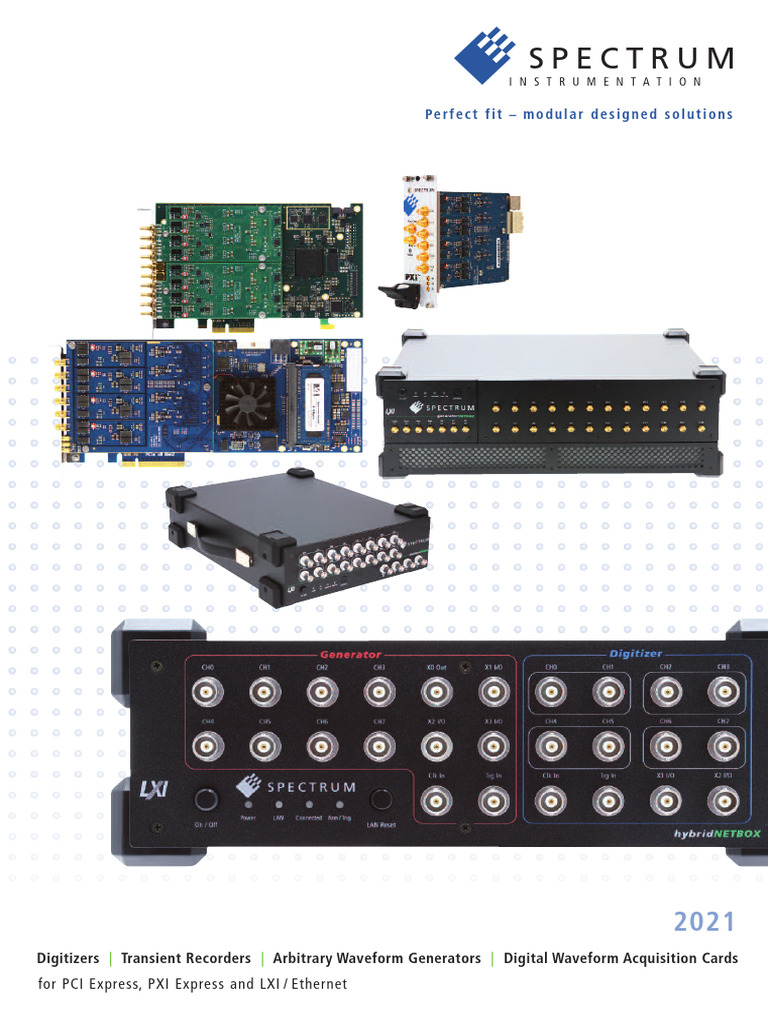 Spectrum Instrumentation 2021 Catalogue | PDF | Art | Technology ...