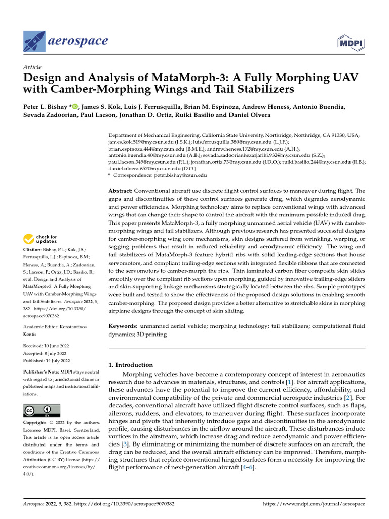 Matching Plot For Morfing Wing | PDF | Aircraft | Composite Material