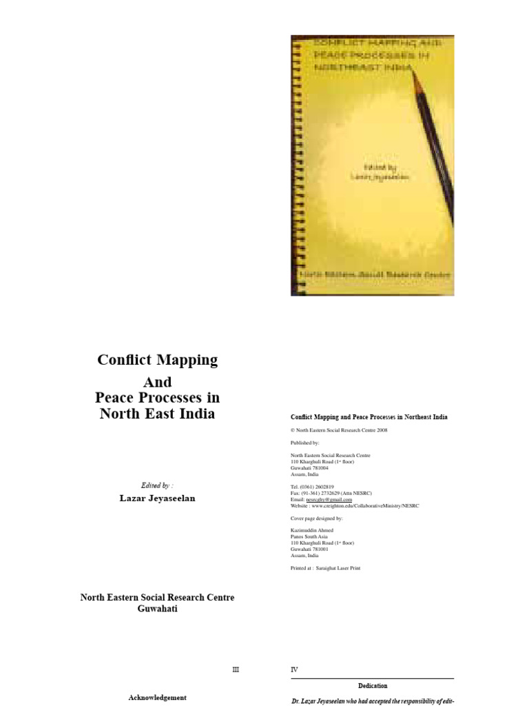 Conflict Mapping and Peace Processes in North East India | PDF