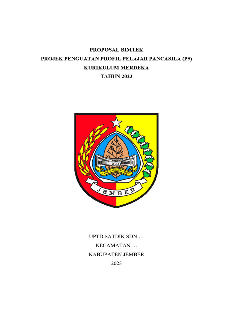Proposal BIMTEK P5 Kurikulum Merdeka | PDF | Ilmu Sosial | Seni