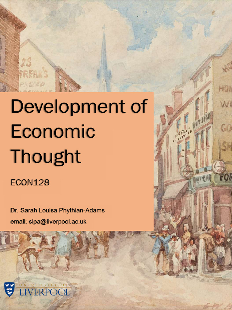 ECON128 Dev Econ Thought Week 1 Lecture Notes | PDF | Economics | Socrates