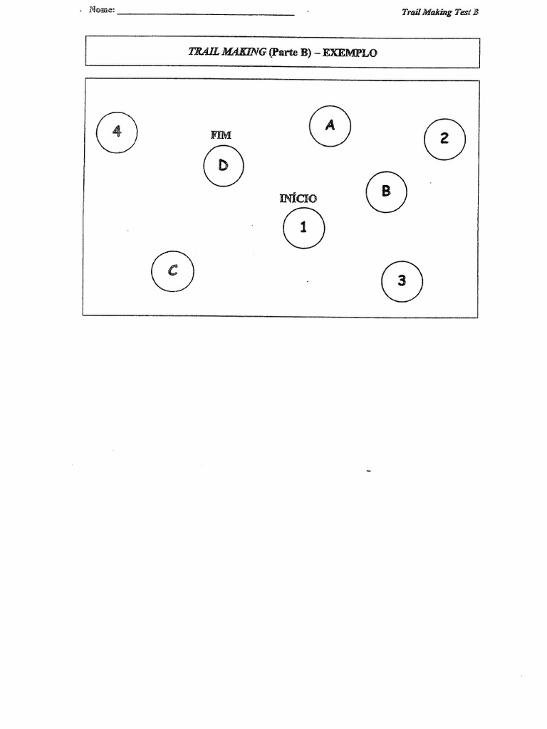 Trail Making Test - Parte B | PDF