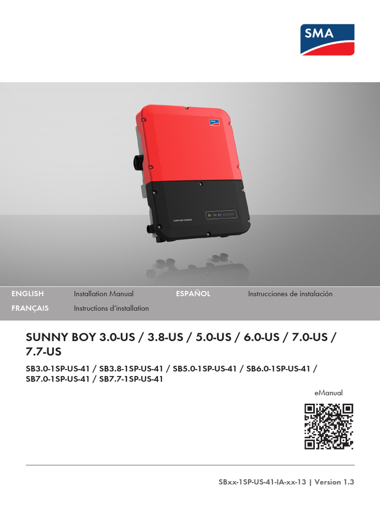 Sunny Boy 3.0-Us | PDF | Solar Panel | Photovoltaics