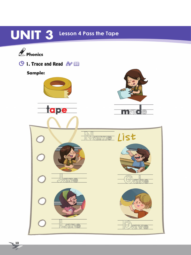 Practice Book RH GKB U3 L4 Pass The Tape 200325144719 | PDF