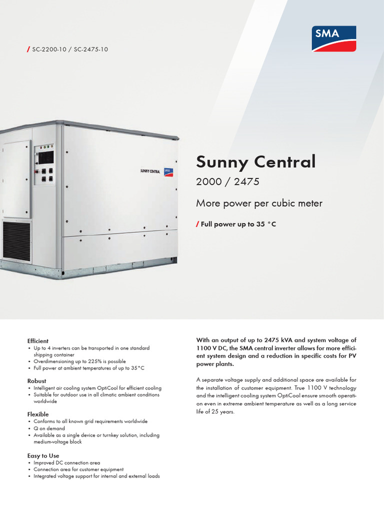 SC2200 2475 DS en 60 Datasheet | Download Free PDF | Power Inverter ...