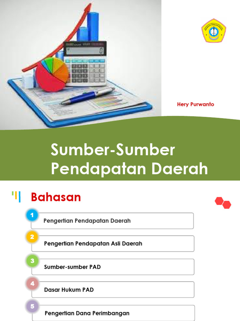 Materi Pert-6 - Sumber Pendapatan Daerah | PDF