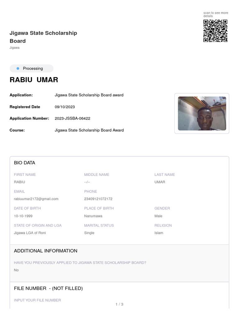 Submitted Form PDF