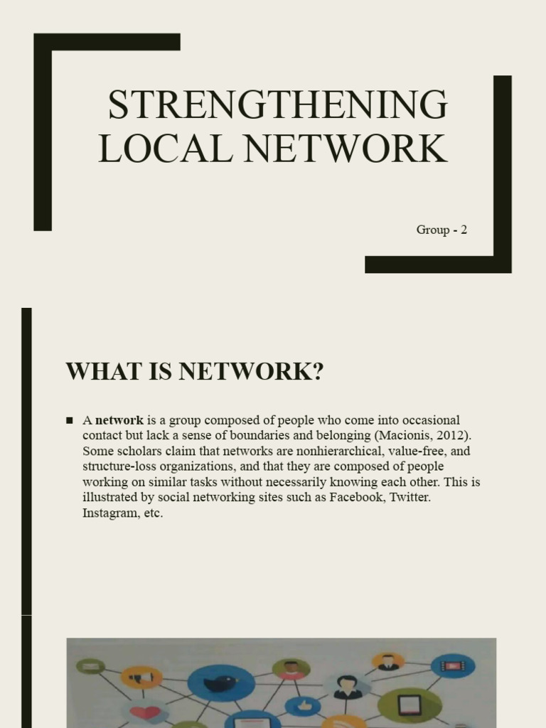 Strengthening Local Network Pdf Thought Cognition