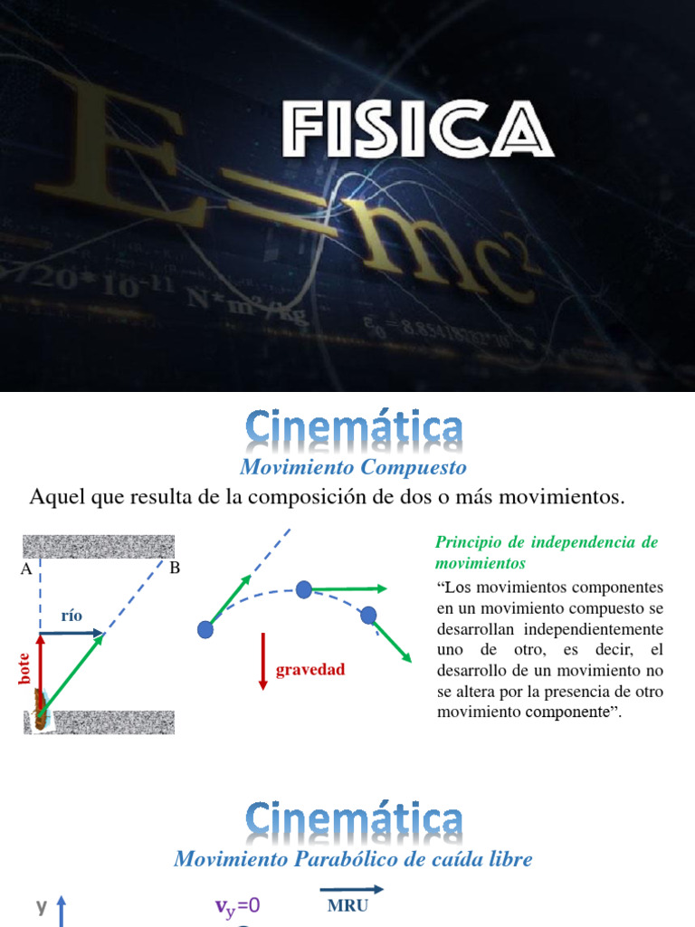 04 Cinematica II | PDF | Cinemática | Tasas temporales
