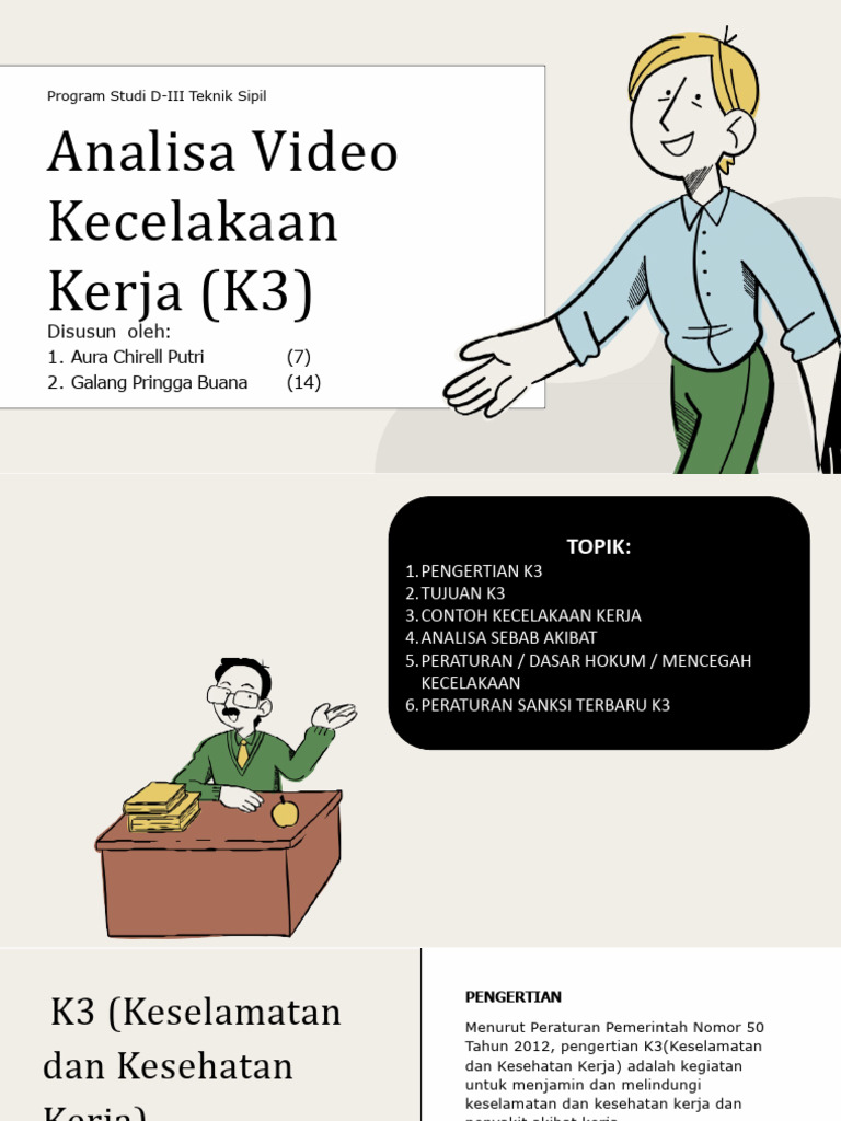 k3 Presentasi Tugas Ke 1 | PDF