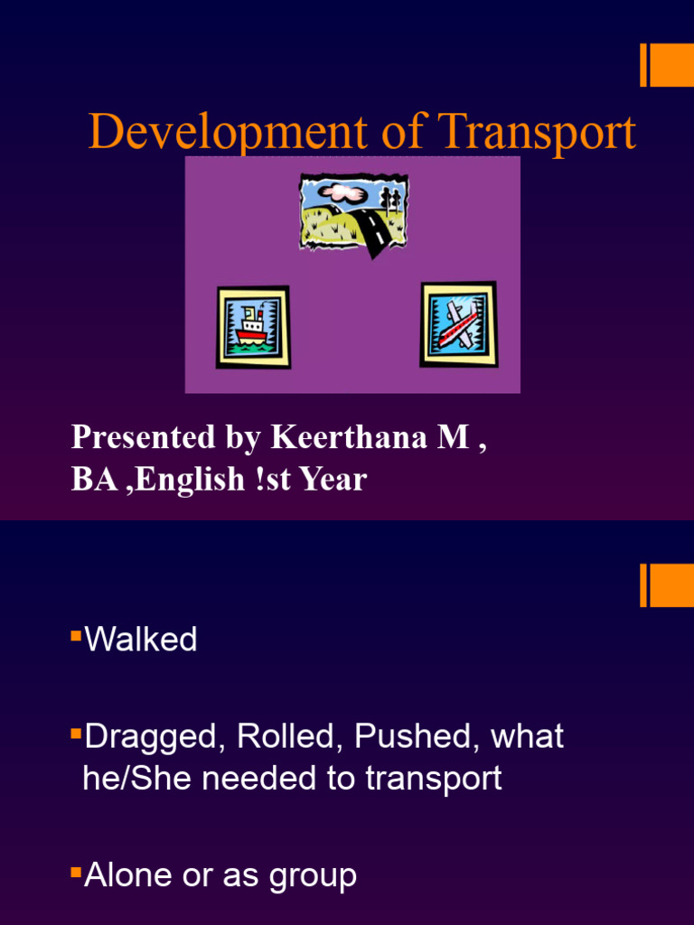 Development of Transport | PDF | Social Science | Science & Mathematics