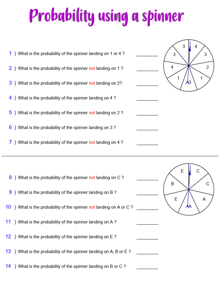 Probability Spinner LW | PDF