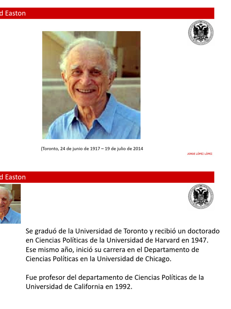 Teoría de Sistemas en Política de Easton | PDF | Política
