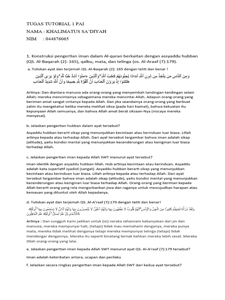 Tugas Pai Sesi 1 | PDF