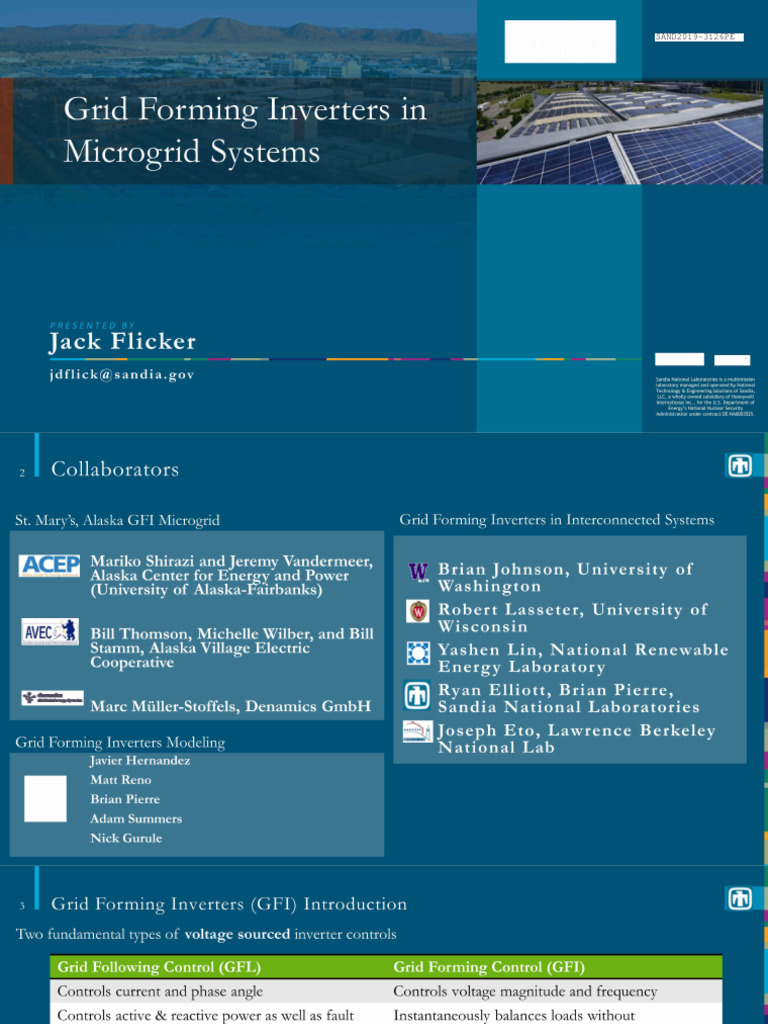 1 Grid Forming Inverters in Microgrid System - Sandia | PDF ... 1 Grid Forming Inverters in Microgrid System - Sandia | PDF ...