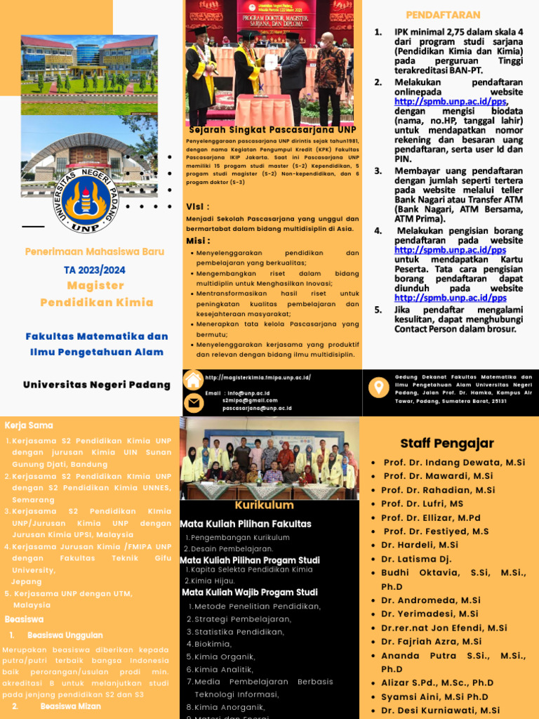Magister Pendidikan Kimia UNP | PDF