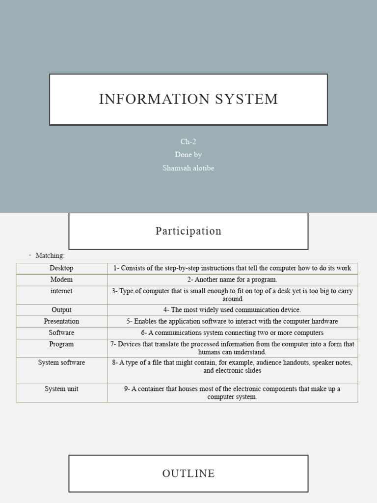 L2 Information System | PDF | Computer Hardware | Software