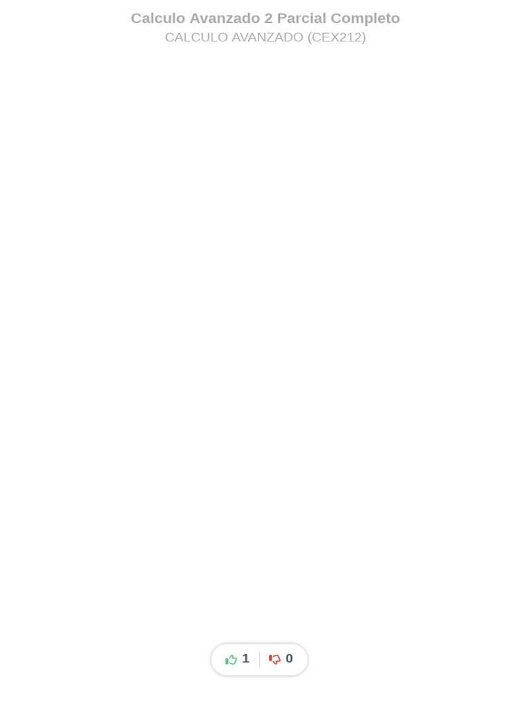 Calculo Avanzado 2 Parcial Completo Compress | PDF | Integral | Triángulo