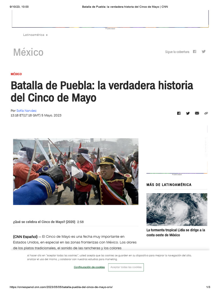 Batalla de Puebla - La Verdadera Historia Del Cinco de Mayo - CNN | PDF ...