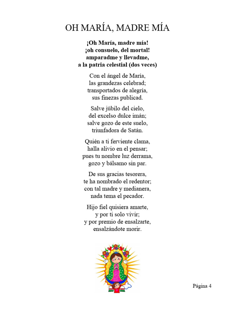Oh María, Madre Mía | PDF | Religión y espiritualidad