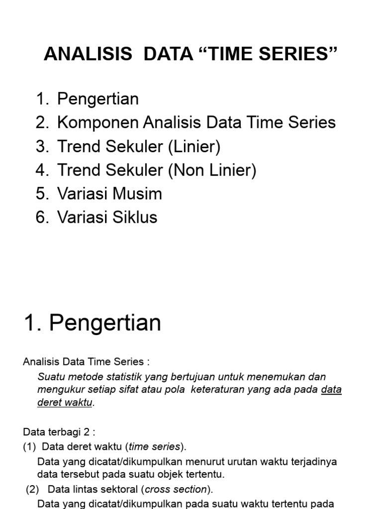 1 ANALISIS Data Time Series 2018 | PDF | Metode & Bahan Ajar