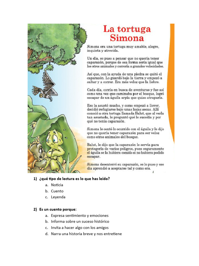 La Tortuga Simona | PDF
