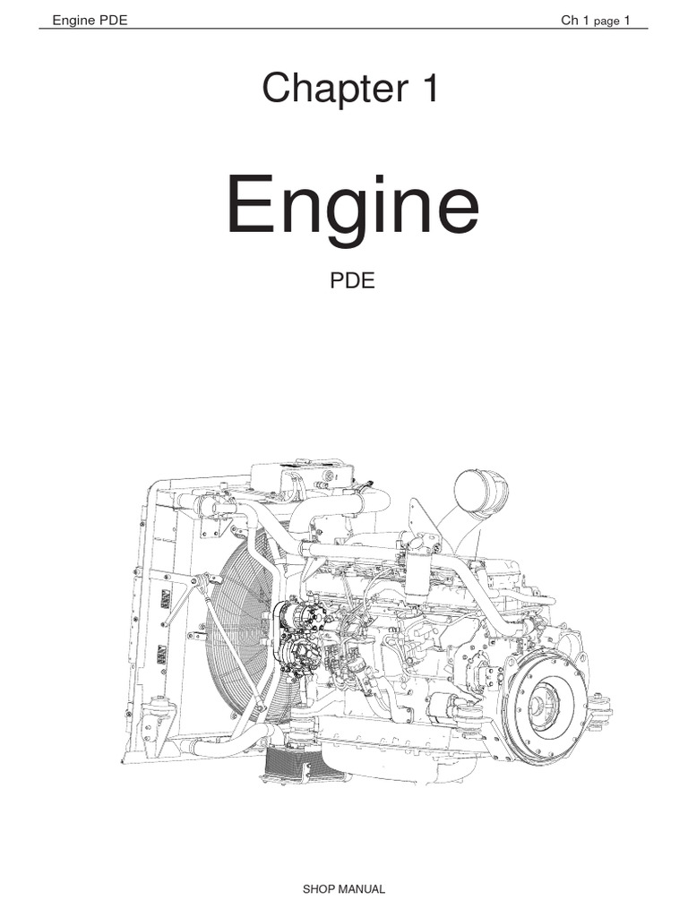 Engine: Shop Manual | PDF | Engines | Pump