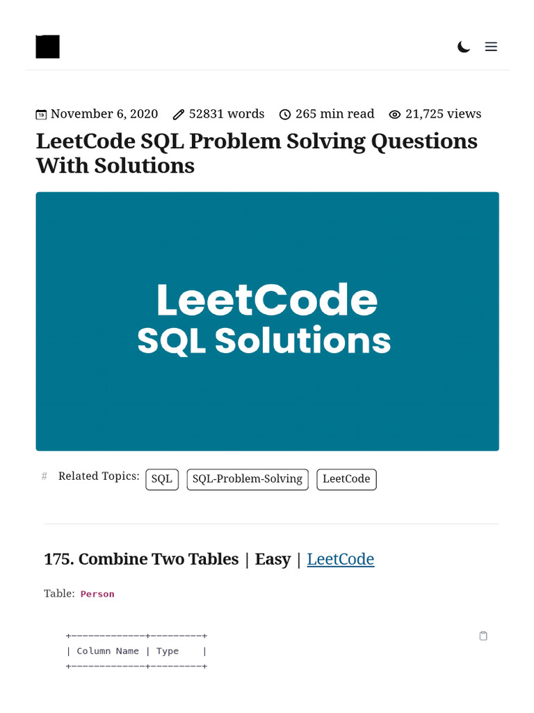 Data Engineering SQL Top 100 Questions With Answers | PDF | Table (Database) | Computer Programming