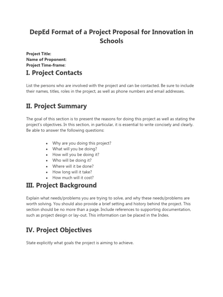 Project Innovation Format 2023 | PDF | Risk