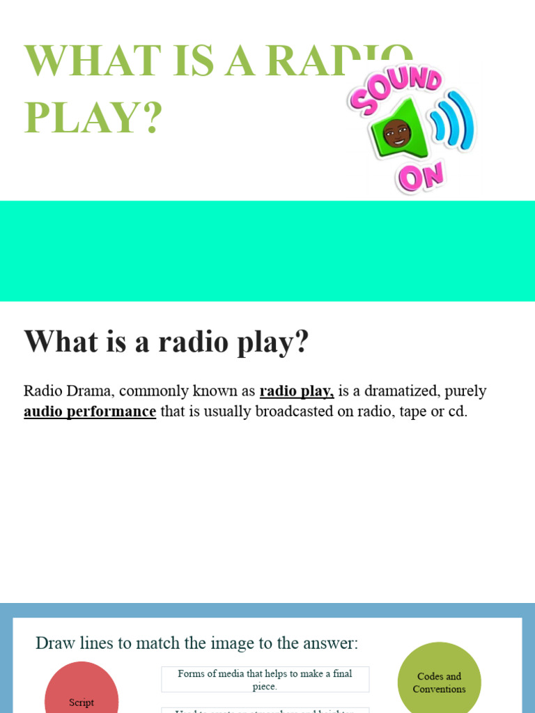 Understanding Radio Plays and Dramas | PDF | Art
