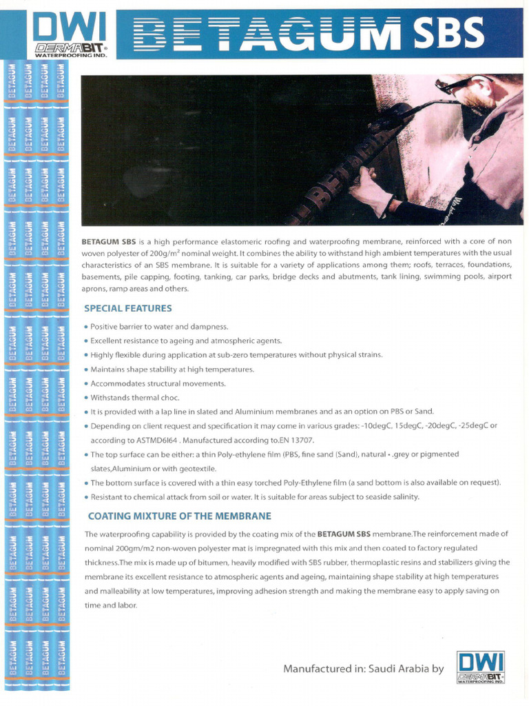 Betagum 4mm Sbs | PDF