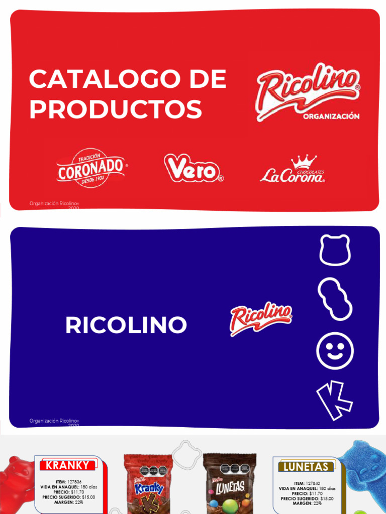 Catálogo de Productos Ricolino 2020 | PDF