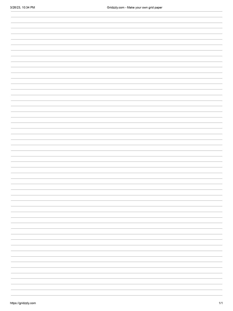 Make Your Own Grid Paper | PDF