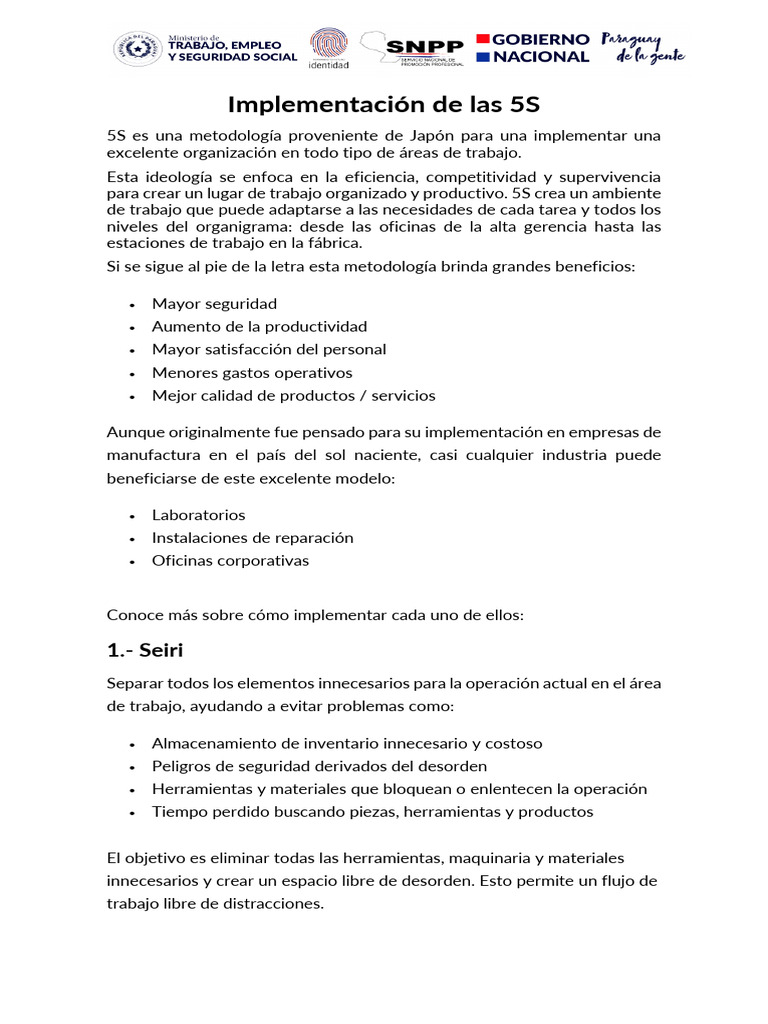 Implementacion 5s