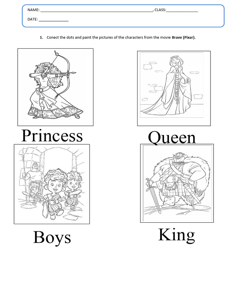 Brave (Pixar) - Vocabulary | PDF