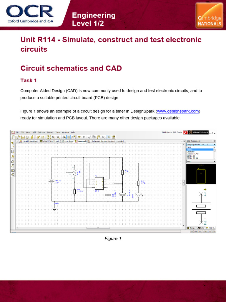 Unit r114 Circuit Schematics and Cad Lesson Element Learner Task | PDF | Computers