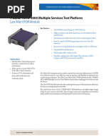 EXFO OTH-7000 Fiber Monitoring System | PDF | Optical Fiber | Decibel