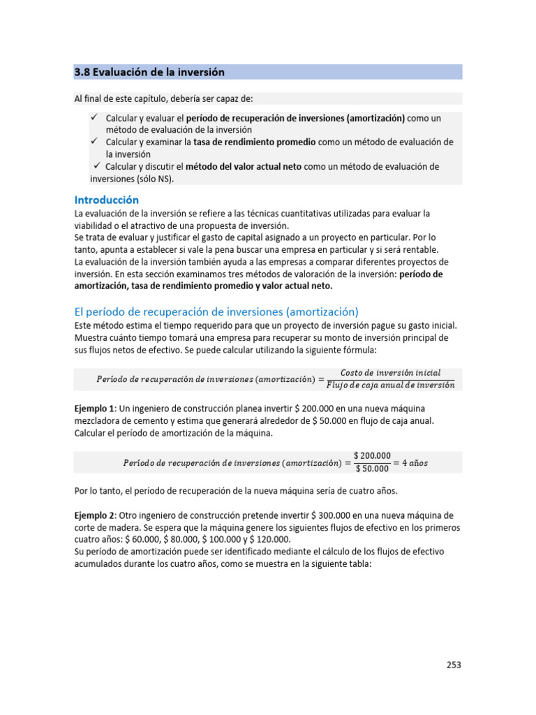 S08 Material de Lectura Complementario - Evaluación de Inversiones | PDF