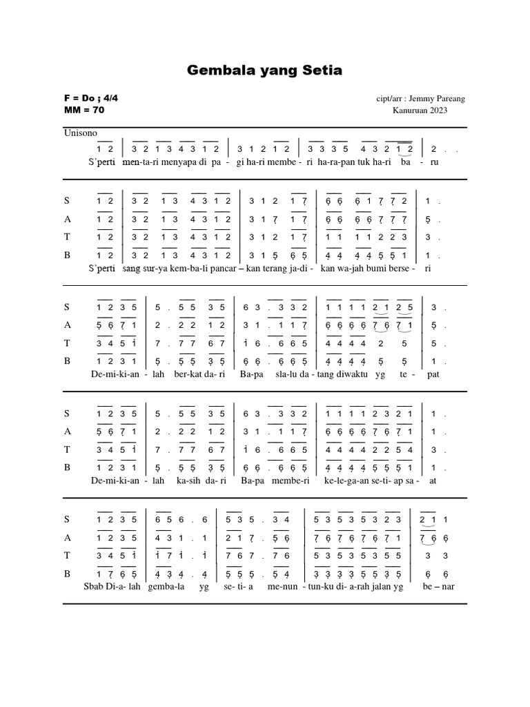 Gembala Yang Setia | PDF
