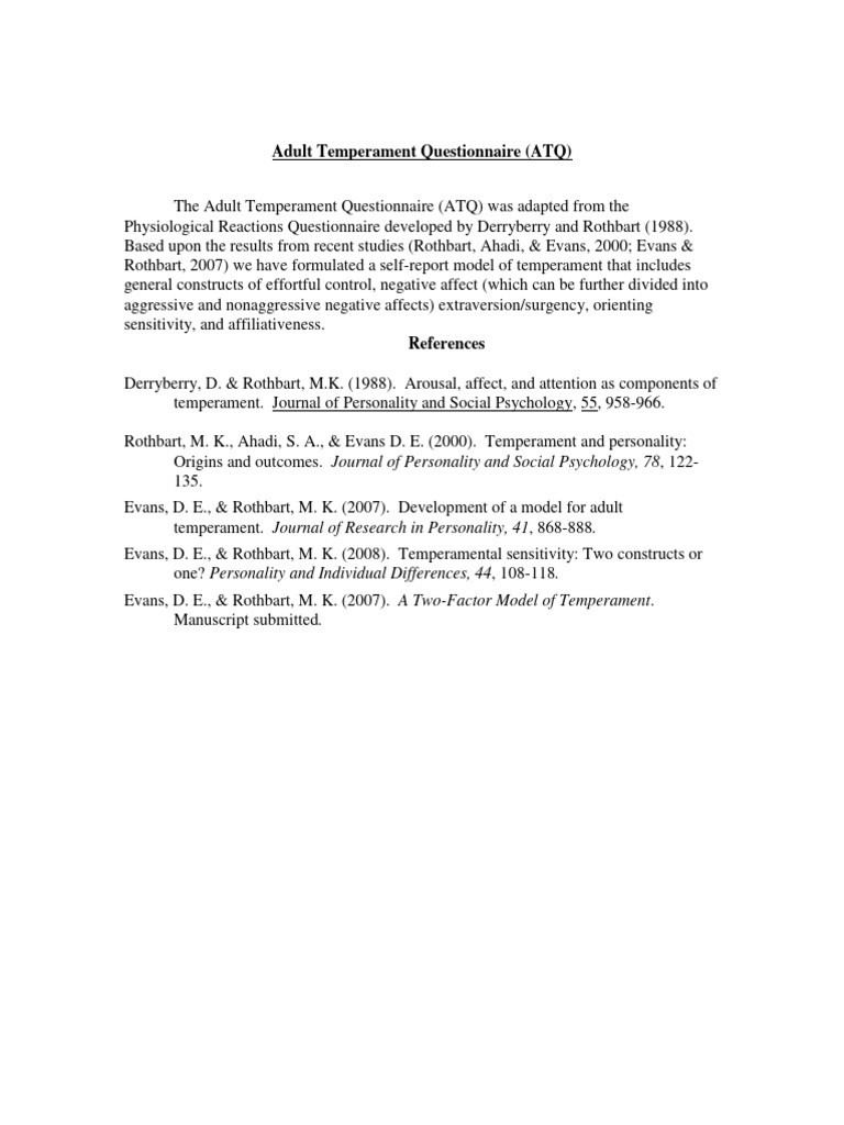 Scoresheet For The Original Unrefined Atq - Compress | PDF | Language ...