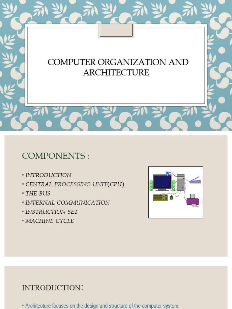 Computer Organization and Architecture | PDF | Central Processing Unit | Computer Architecture